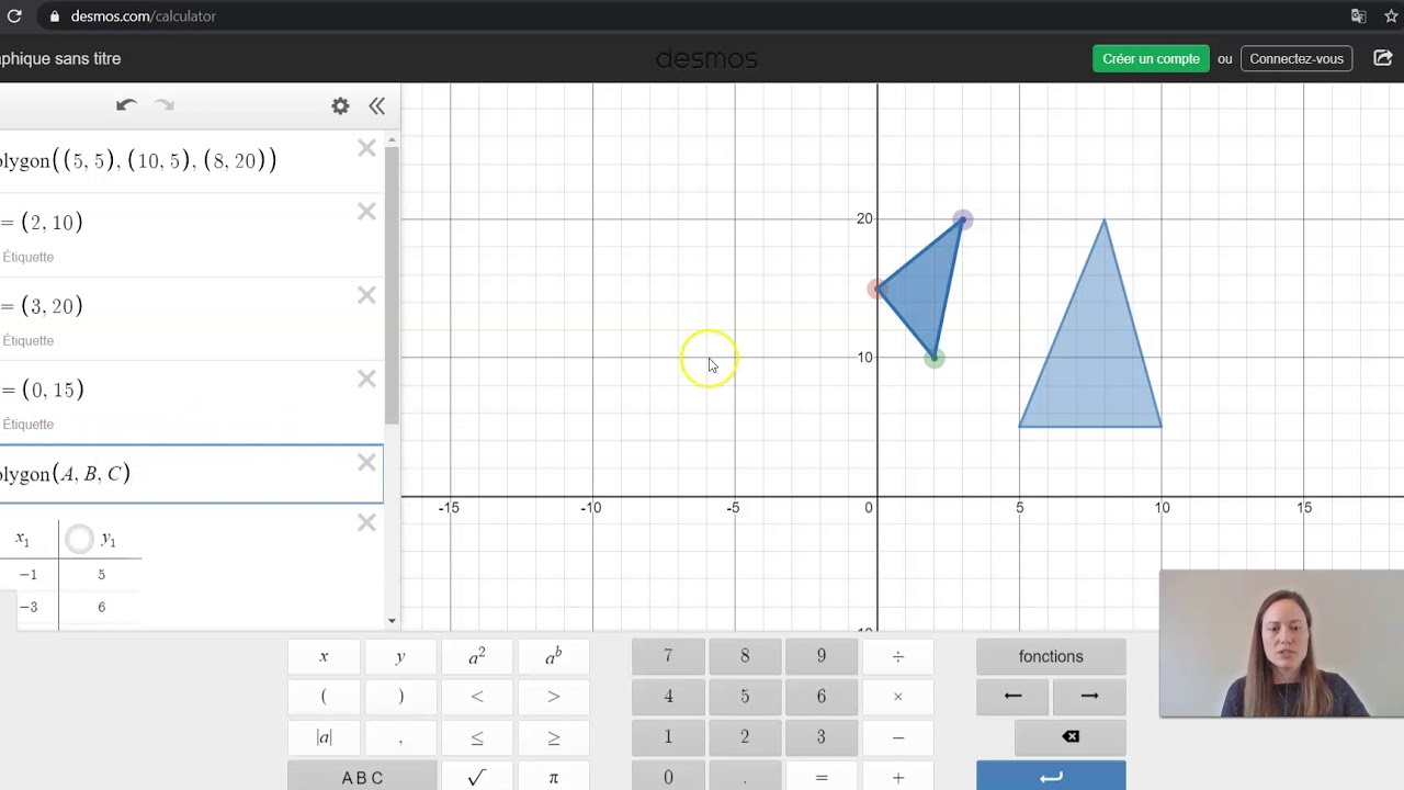 Desmos - Les polygones - YouTube