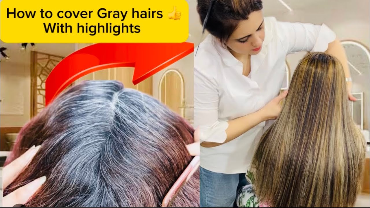 How to cover gray hairs with fashion shade in 1 step🔥|| Coverage ...