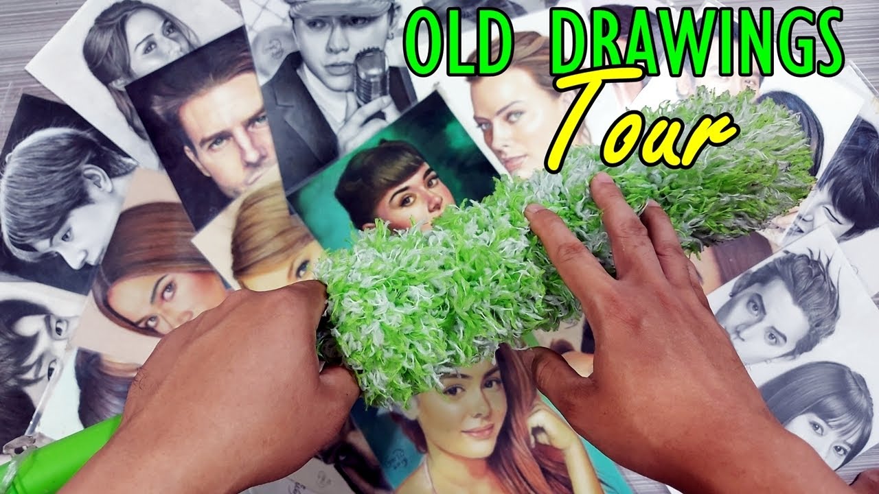 REVISITING My Old Drawings! Realistic Portraits (Colored Pencil ...