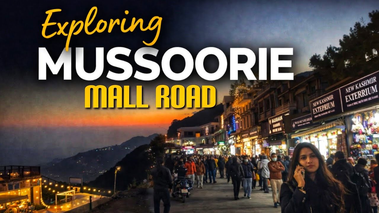 Mussoorie Mall Road Night walk| sunset at Mall Road - YouTube