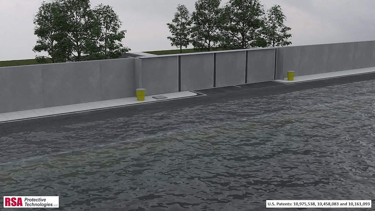 RSA Flood Mitigation System for Road Closures - YouTube