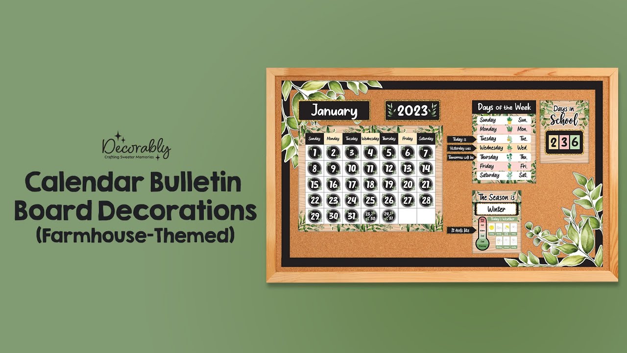 🗓️🏡 Enhance Your Classroom with Rustic Charm! Farmhouse Calendar ...