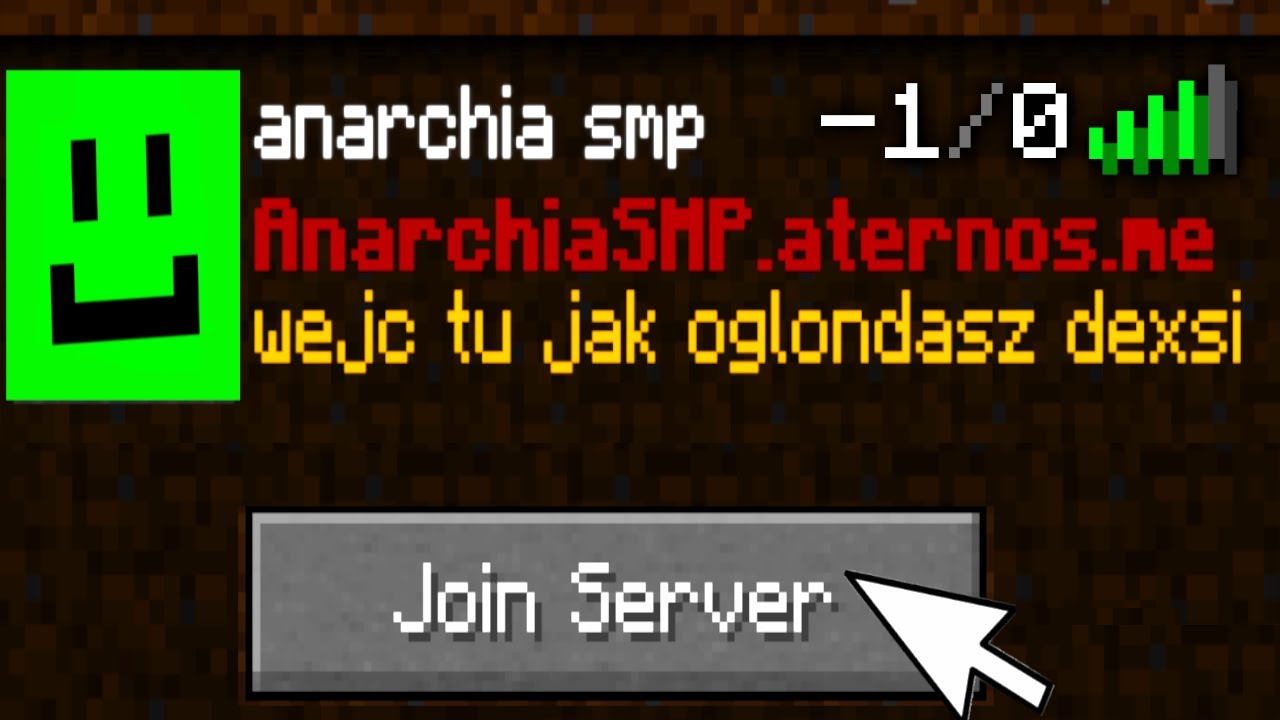 NAJGORSZA PODRÓBA SERWERA ANARCHIA SMP - YouTube