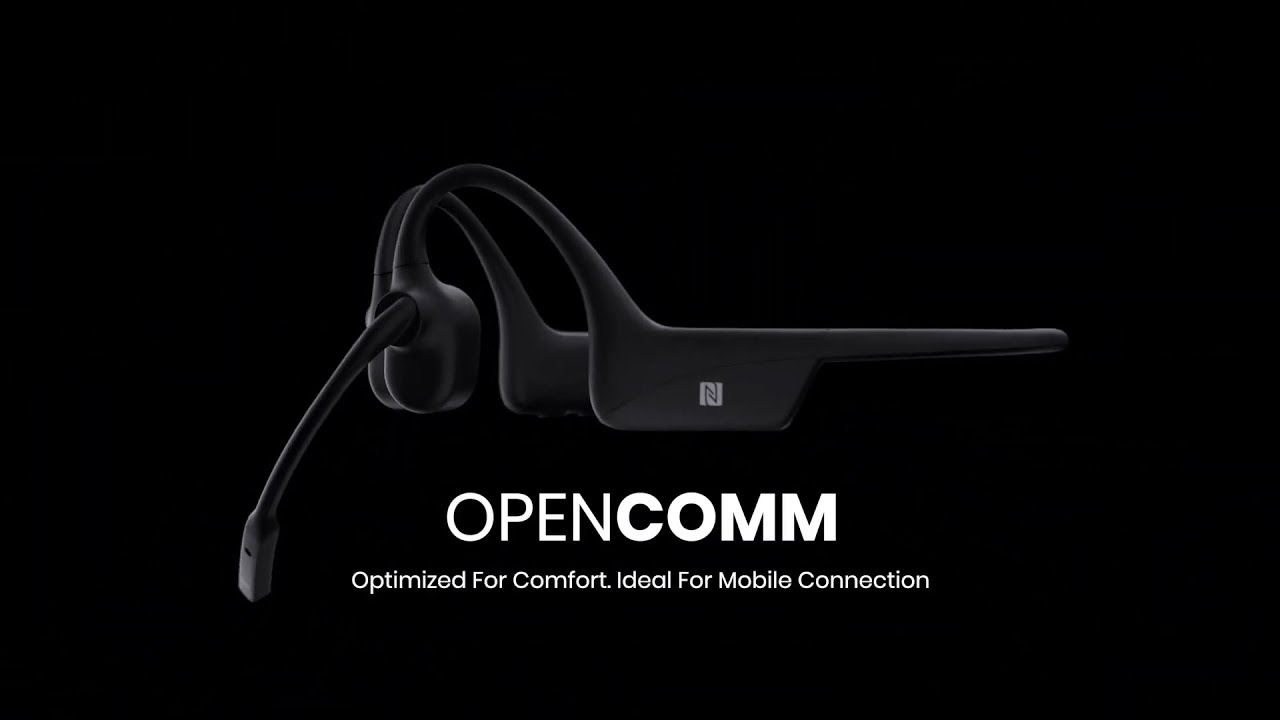 SHOKZ OpenComm Wireless Stereo Bone Conduction Headset - YouTube