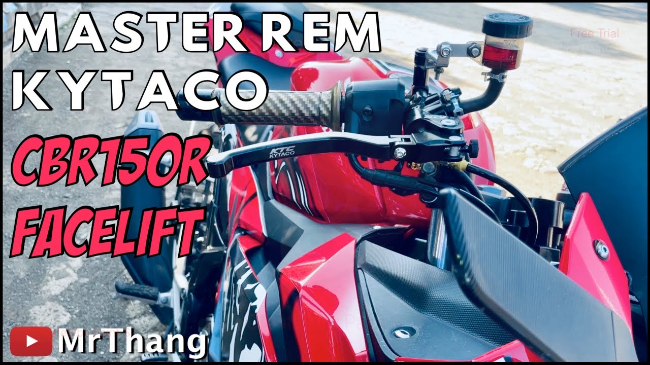 Pasang Master rem Kytaco 105 up di CBR150R | Master Rem Kytaco di CBR150R #CBRVLOG - YouTube