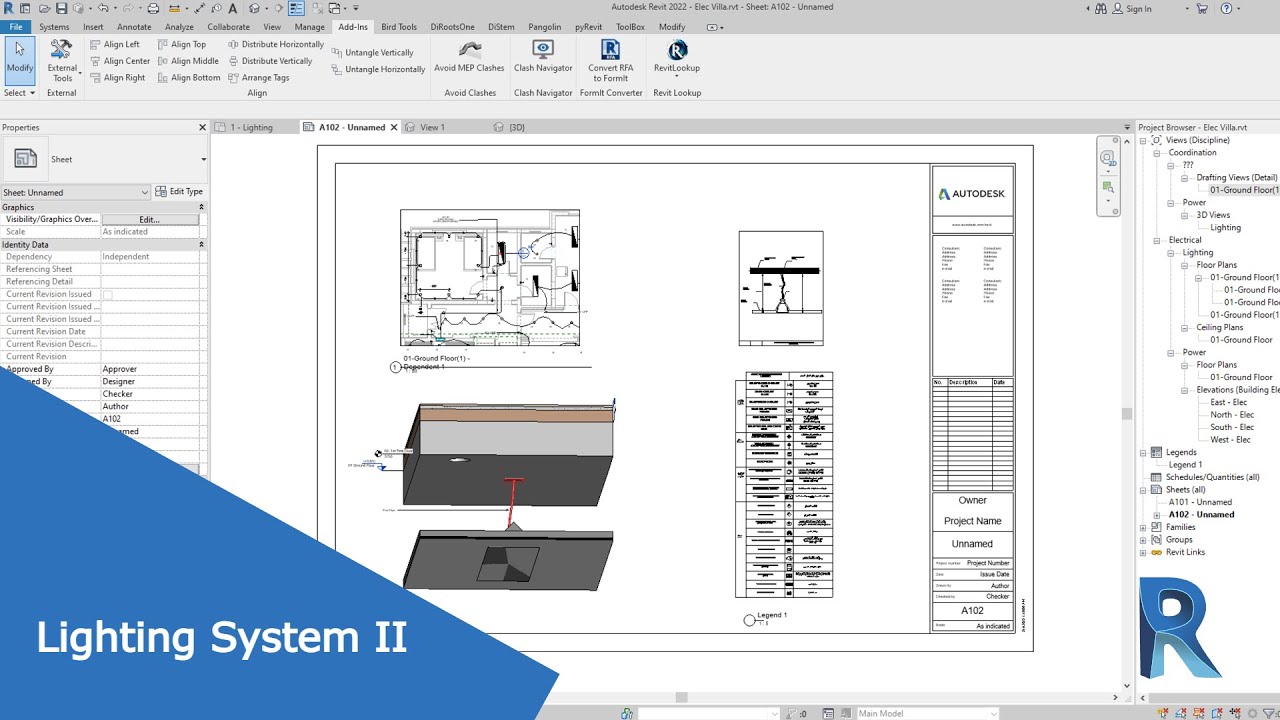 Lighting System - Shopdrawing Part 2 - YouTube