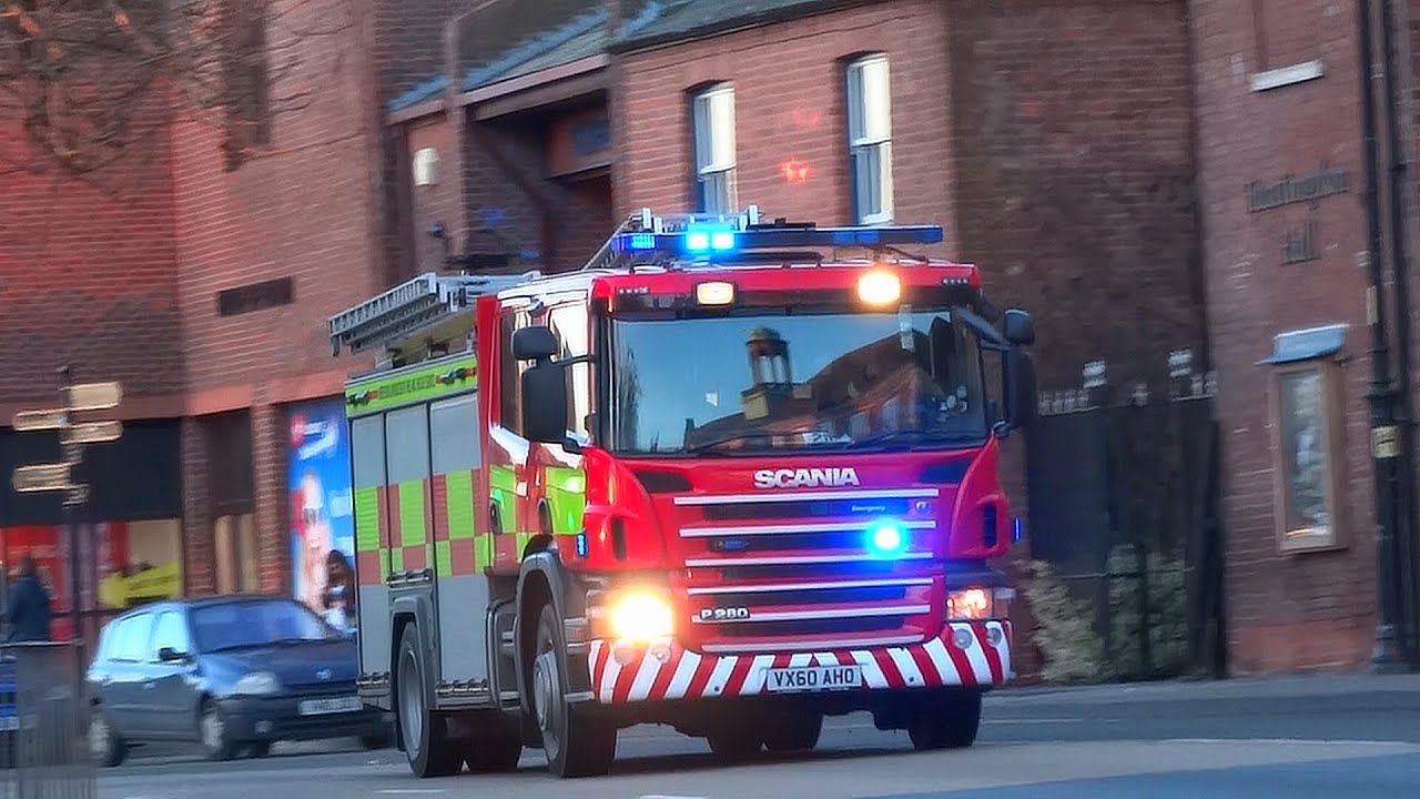 Fire engine responding - Scania P280 Pump - YouTube