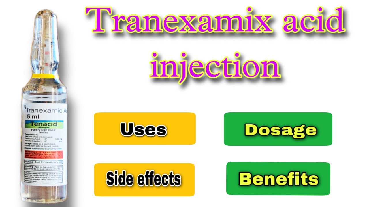 Tranexamic acid injection in Hindi | tenacid - YouTube