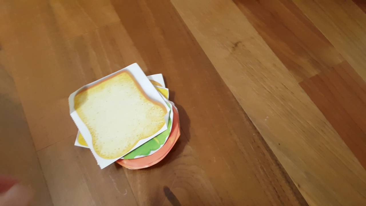 making paper sandwich, 종이샌드위치 만들기 - YouTube