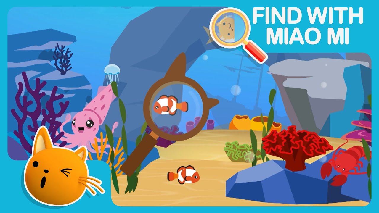 Find with Miao Mi - Lobster and Coral | Learn Mandarin | Learning Games ...