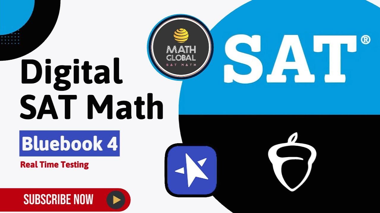 Digital SAT Math : Bluebook 4 (Real Time Testing) - YouTube