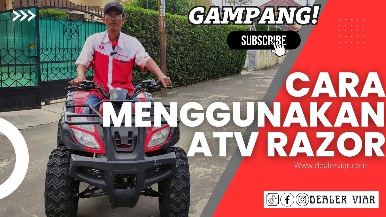 Ternyata Gampang!!! Cara menggunakan atv razor VIAR | Dealer Viar - YouTube