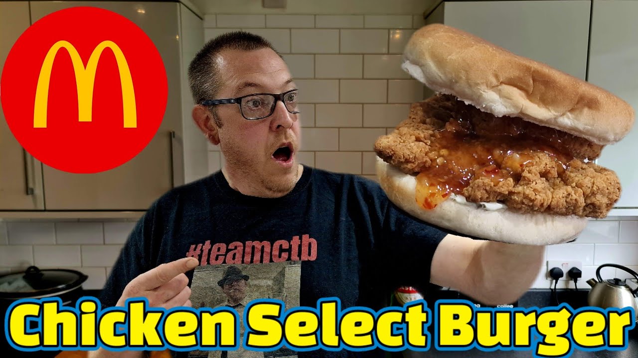 McDonald's Chicken Select Burger | Homemade - YouTube