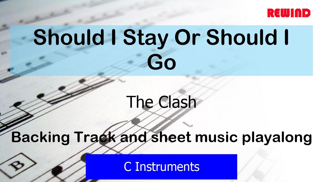 The Clash Should I Stay Or Should I Go Flute Violin Backing Track and ...