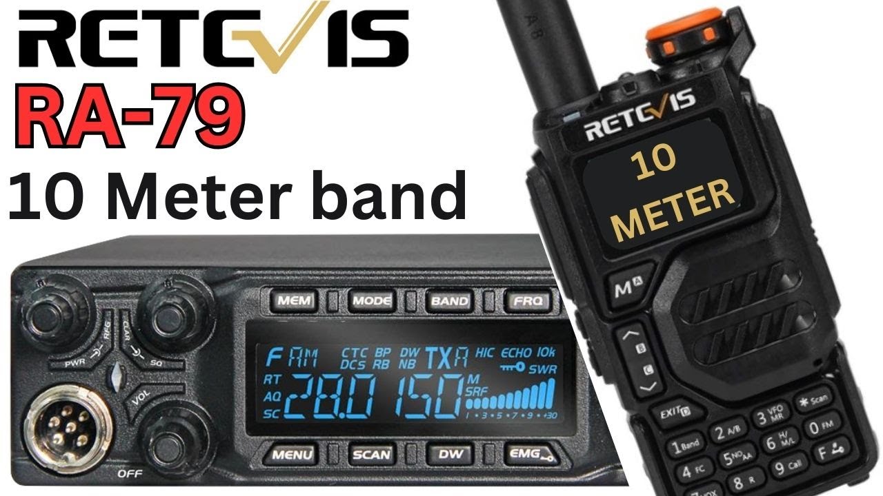 Retevis RA-79 EGZUMER v0.21 ON 10 Meter Ham Radio Band - YouTube