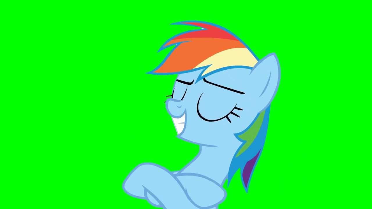 Rainbow Dash Expresses Confidence Then Concern - Green Screen Ponies ...