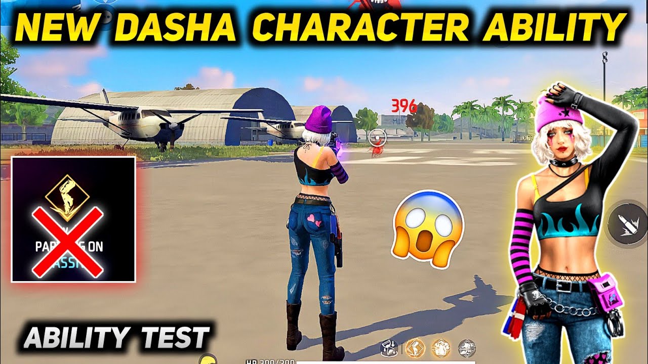New Dasha Character Skill Test | Free Fire Dasha Character Ability ...