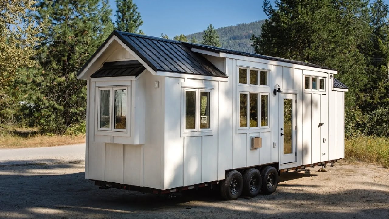 Is This The Most Beautiful White Sitka Tiny House Ever - YouTube