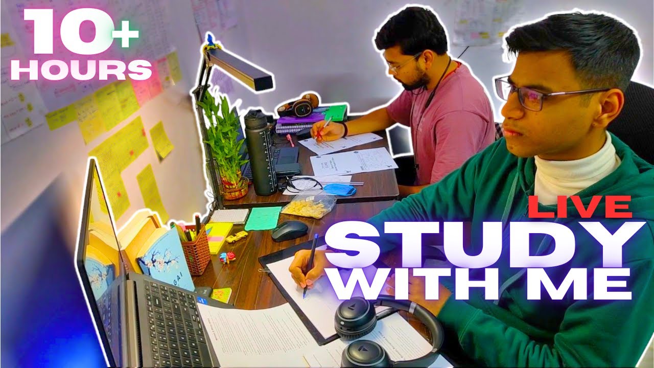 🔴Live STUDY WITH ME 10 HOUR📖 Day-8/21 - YouTube