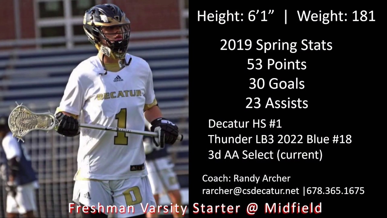 Steve Butterfield 2019 Summer Lacrosse Highlights 11 7 2019 1080p - YouTube