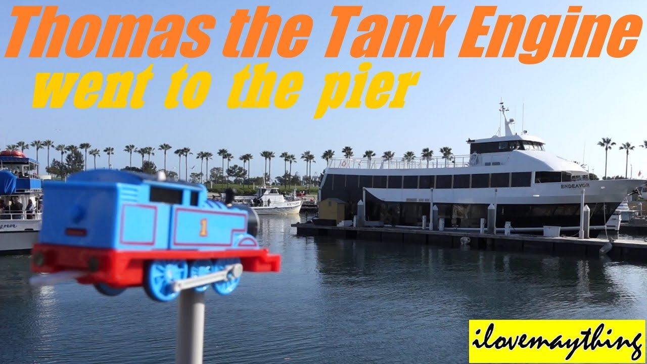 Thomas the Tank Engine came to see the ship, boats and yachts - YouTube