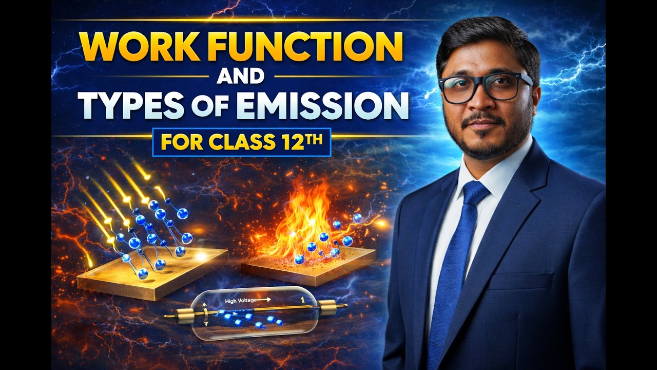 Class 12 Work Function And Types Of Emission Youtube 1145