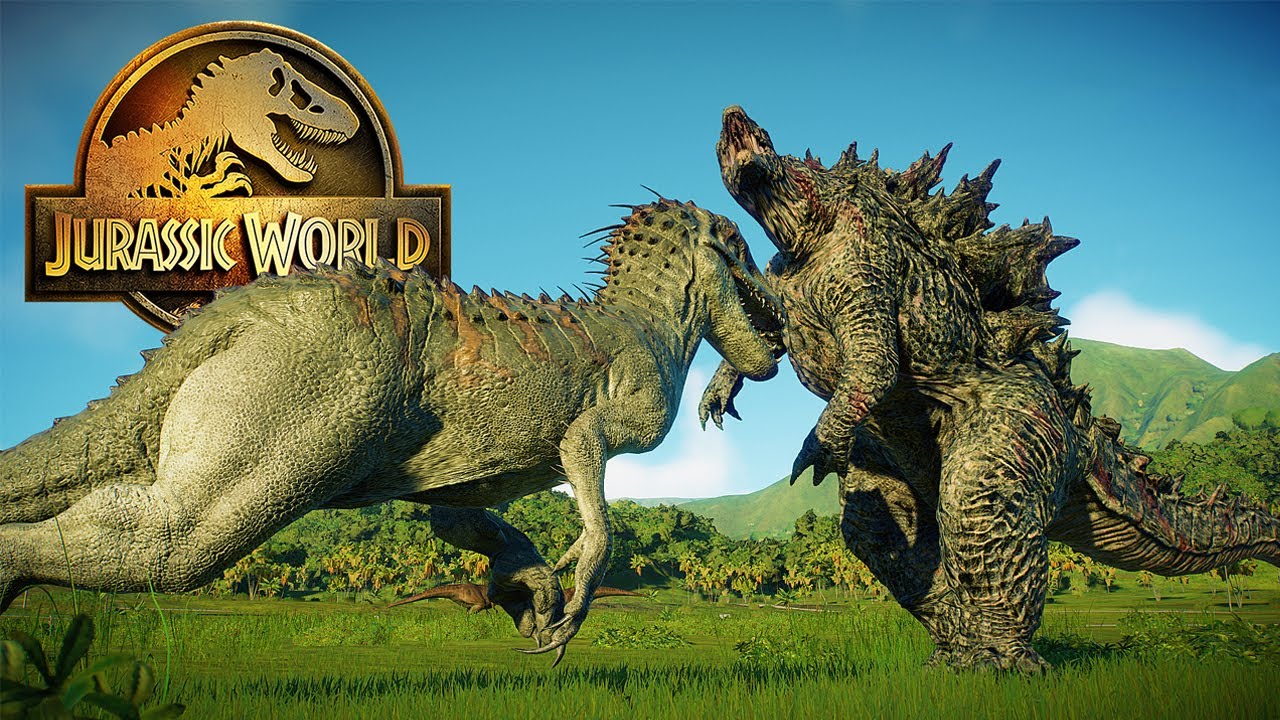 GODZILLA VS KONG VS SCAR KING - FIGHT | JURASSIC WORLD EVOLUTION 2 ...