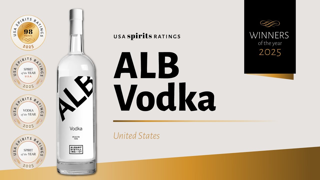 ALB Vodka | 2025 USA Ratings Vodka of the Year - YouTube