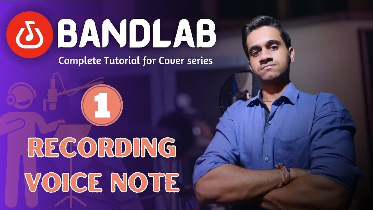 BandLab Tutorial - 1 || Recording Voice Note || How to make cover song ...