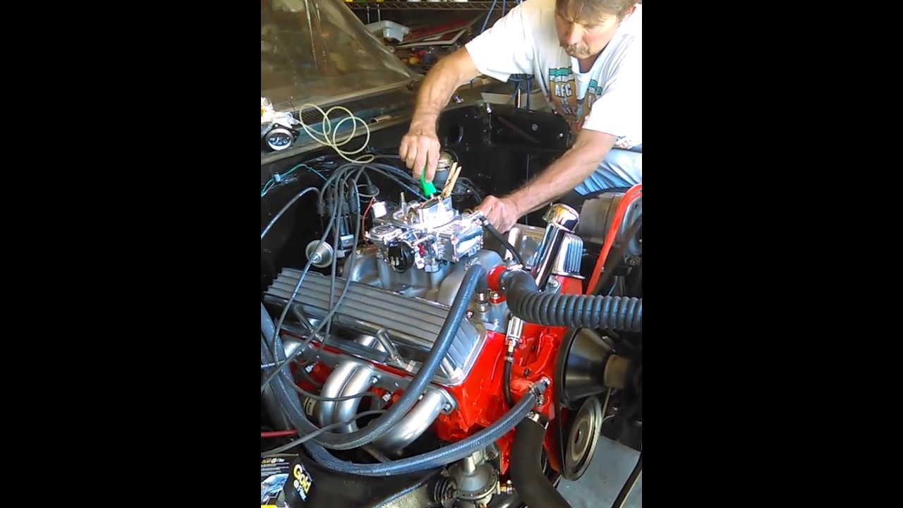 Chevy 327 first start - YouTube