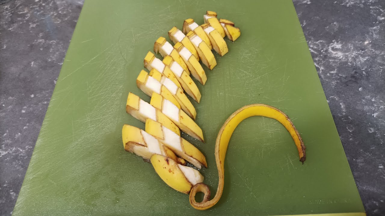 Stylish Banana Cutting Design #design #live #banana #short #ytshorts # ...