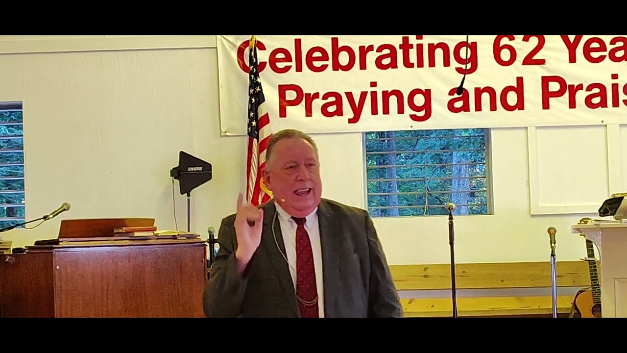 Brother Leonard Fletcher preaching at Taylorsville Baptist Camp Meeting ...