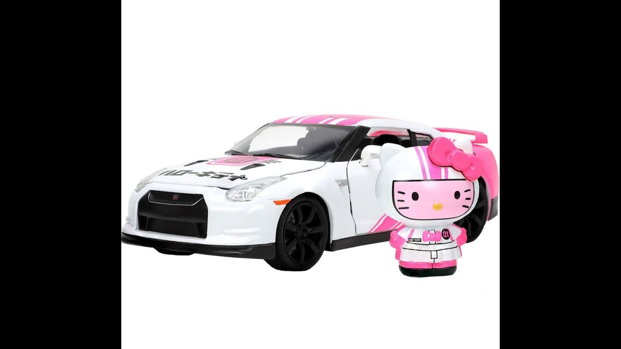 Hello Kitty Tokyo Speed 2009 Nissan GT-R R35 1:24 Scale Die-Cast Metal ...
