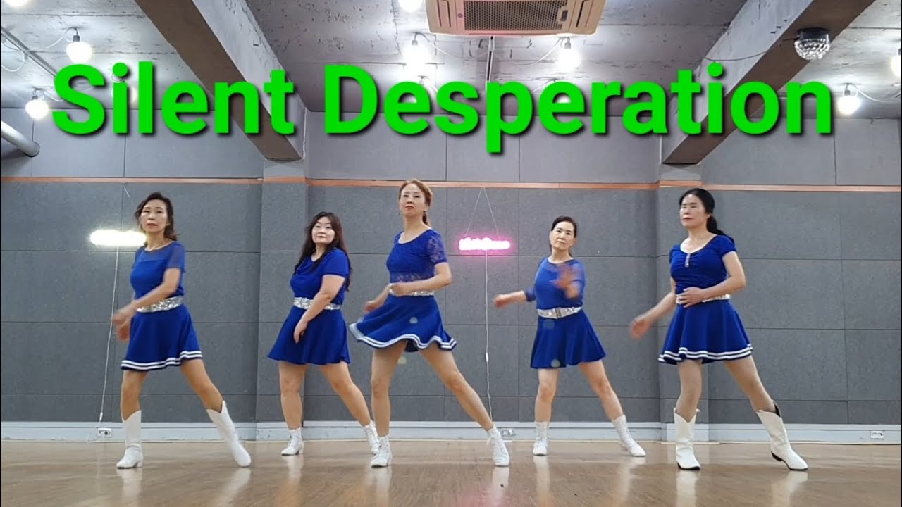 Silent Desperation line dance (Intermediate) Demo - YouTube