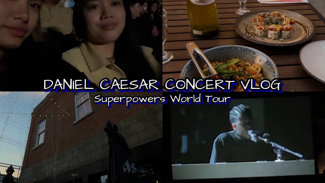 daniel caesar concert vlog | superpowers world tour - YouTube