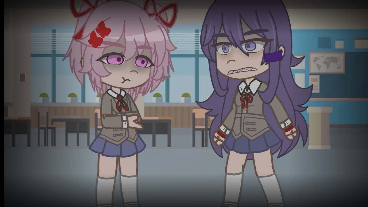 Yuri and natsuki fight :p (GACHA club) - YouTube