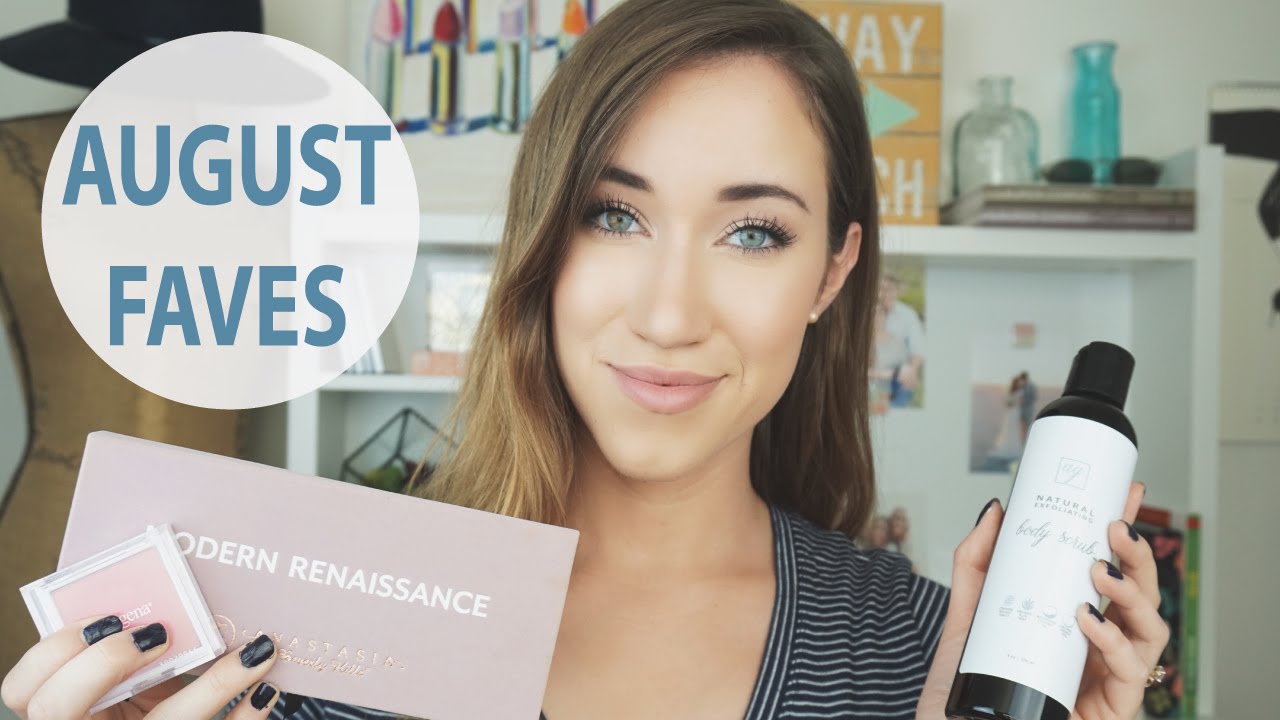 AUGUST FAVORITES 2016 | ALLIE G BEAUTY - YouTube