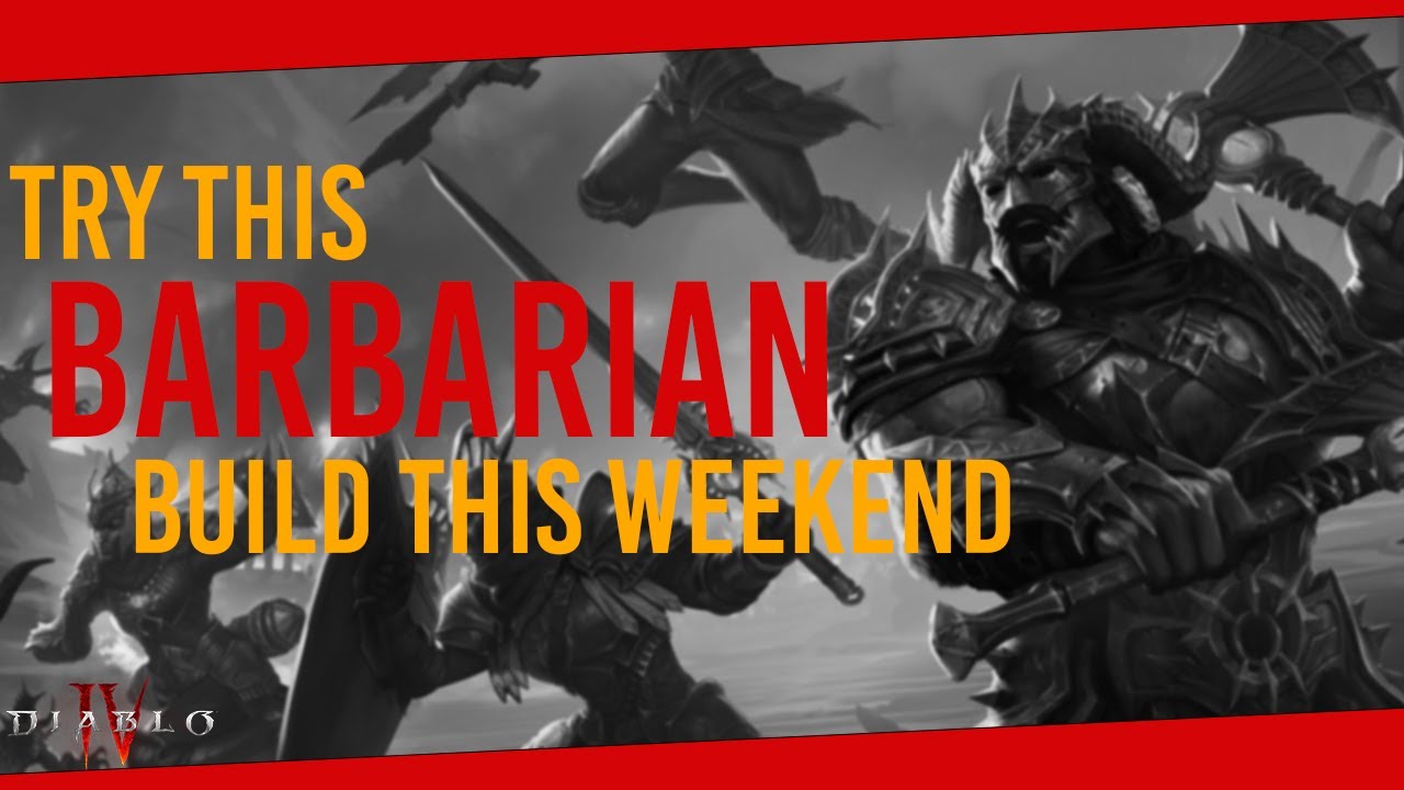 The ONLY Barbarian Build to try this weekend | Diablo IV - YouTube
