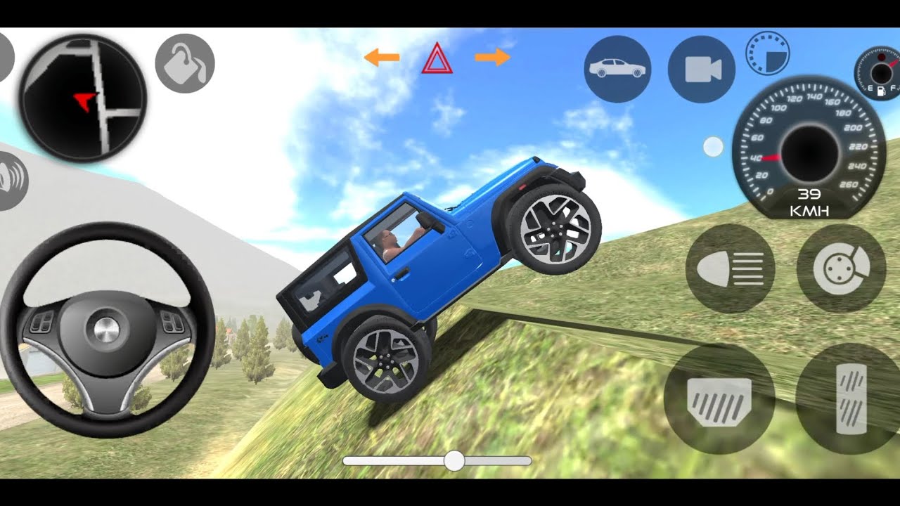 Long Jump Red Thar Indian Cars Driving 3D2023 || Indian Cars Driving 3D ...