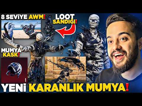 YENİ KARANLIK MUMYA ve MUMYA KASK! 8 SEVİYE AWM! OYUNUN EN İYİSİ! PUBG Mobile