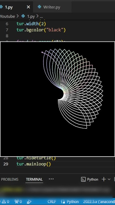 Criando Designs Incríveis Com Python Turtle 🐢🐢 Python Pythonturtle Turtle Youtube