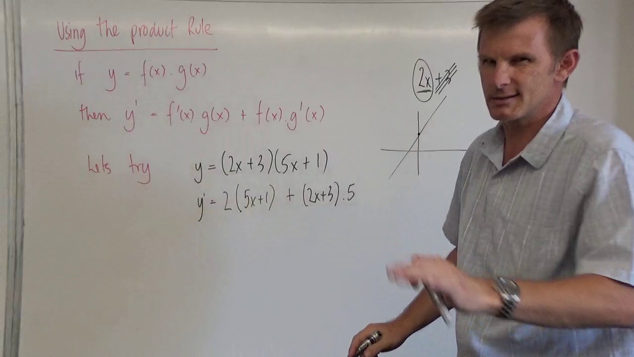 Year 12 Methods: Using the product rule - YouTube