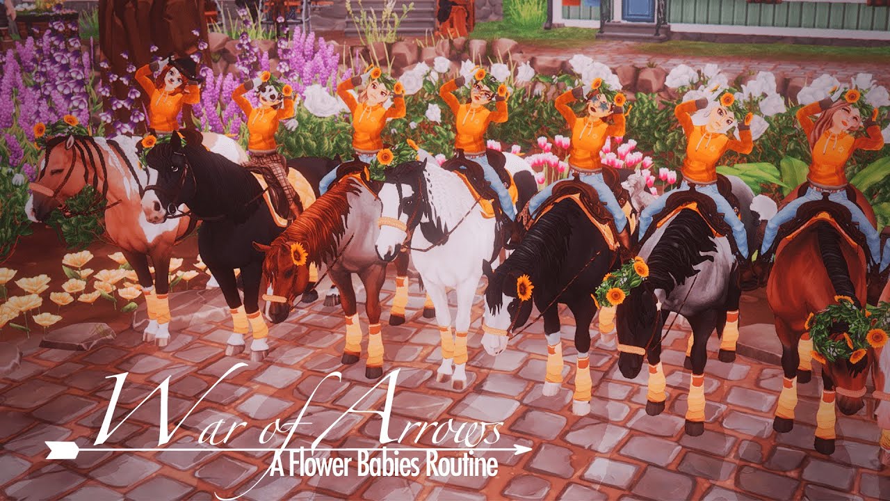 War of Arrows! - A Flower Babies Drill Routine - YouTube
