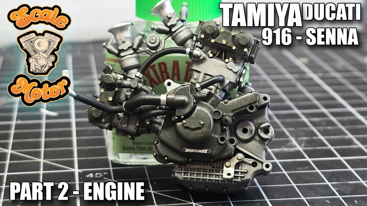 Building a Tamiya Ducati 916 Senna Edition 1/12 Scale Model | Step-by-Step Guide - Part 2 ...