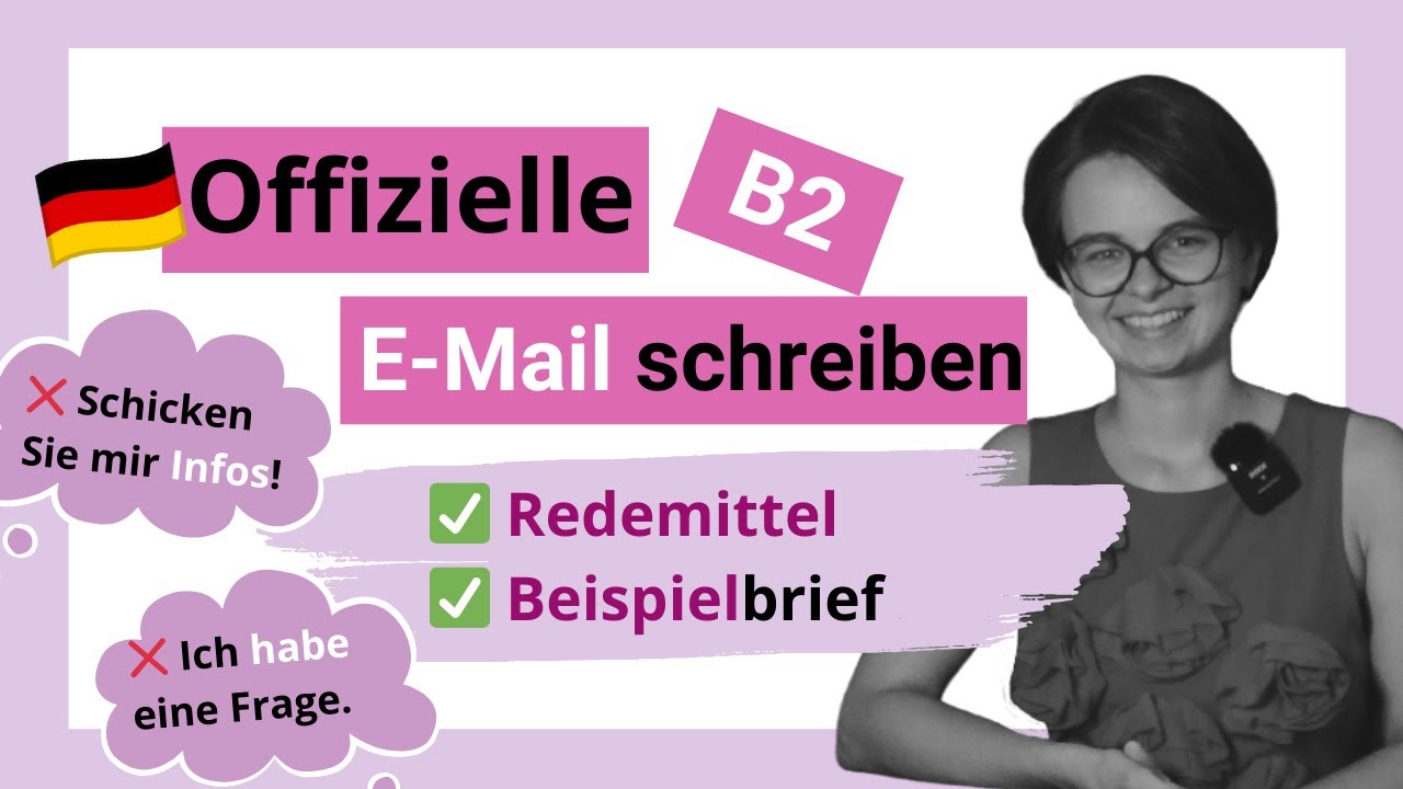 🔥NEW Bitte um Information B2 | Offizielle E-Mail schreiben | Beispiel ...