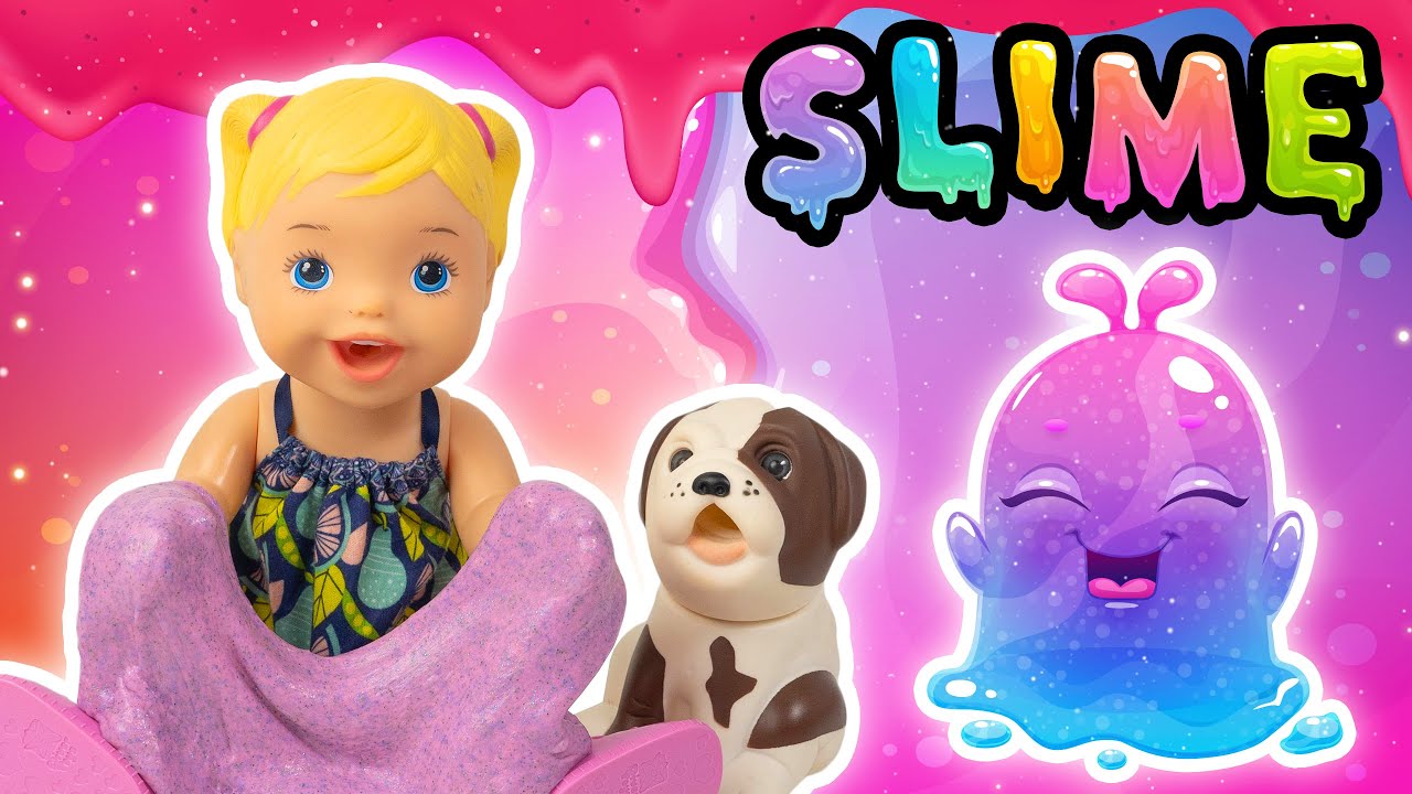 Slime fácil - Historinha com a Manuzinha fazendo slime com a mamãe ...