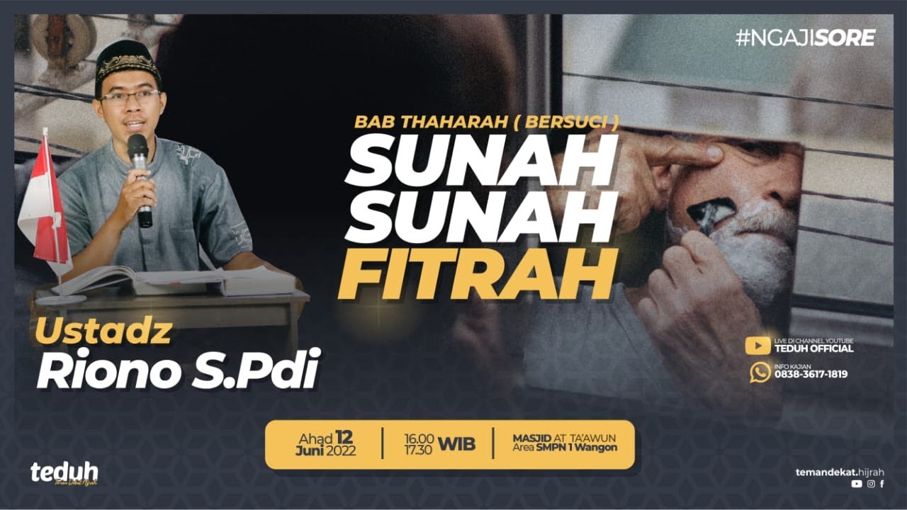 Sunnah - Sunnah Fitrah | Ustadz Riono, S.Pdi - YouTube