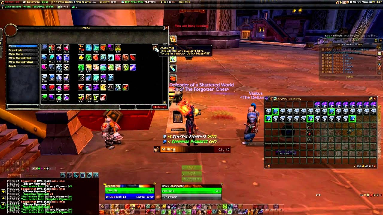 Milling Insanity - Over 15,000 Sorrowmoss - YouTube
