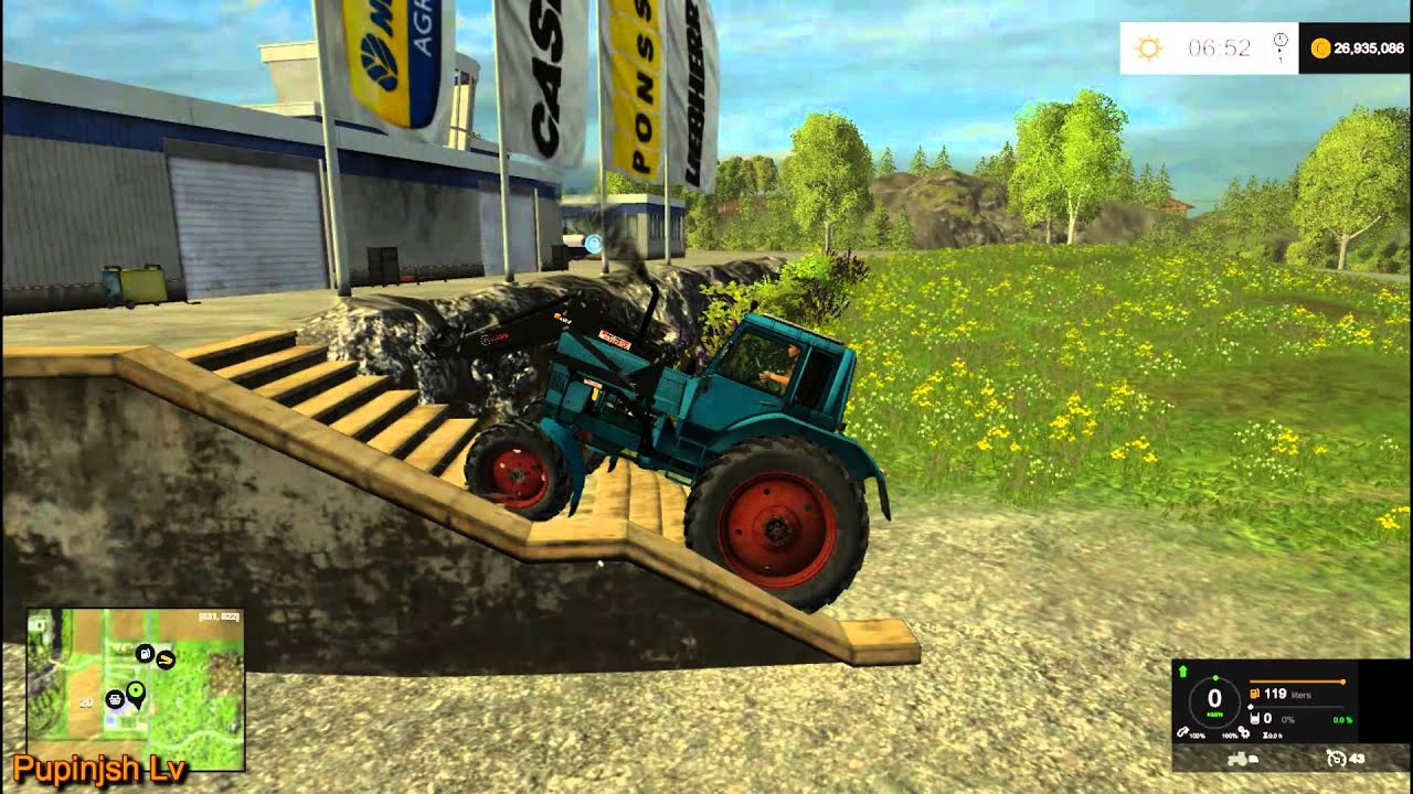 FS 15 MTZ 82 FRONTLOADER V1 0 - YouTube