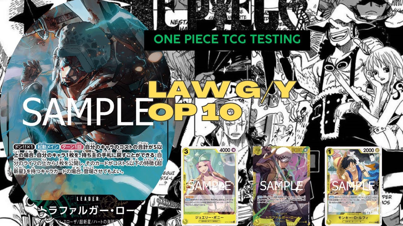 ONE PIECE TCG OP 10 LAW G/Y - BELLO DA GIOCARE MA NON MOLTO FORTE ...